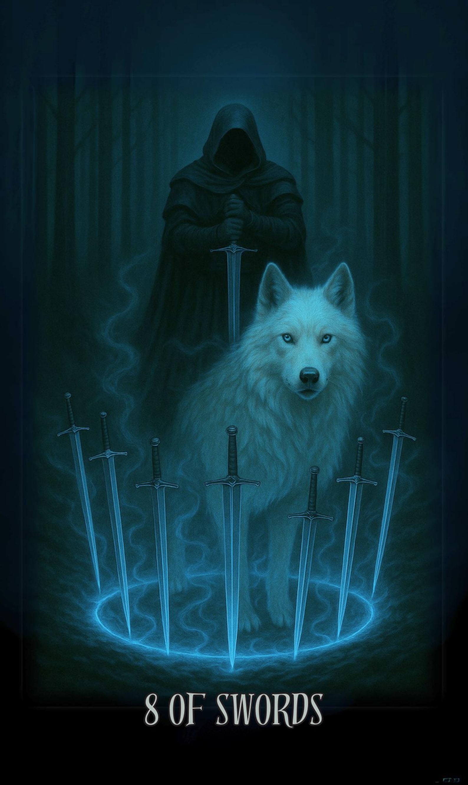 Whisper of Wolves Tarot Deck, Mystical Moonlight Fantasy Cards - Etsy