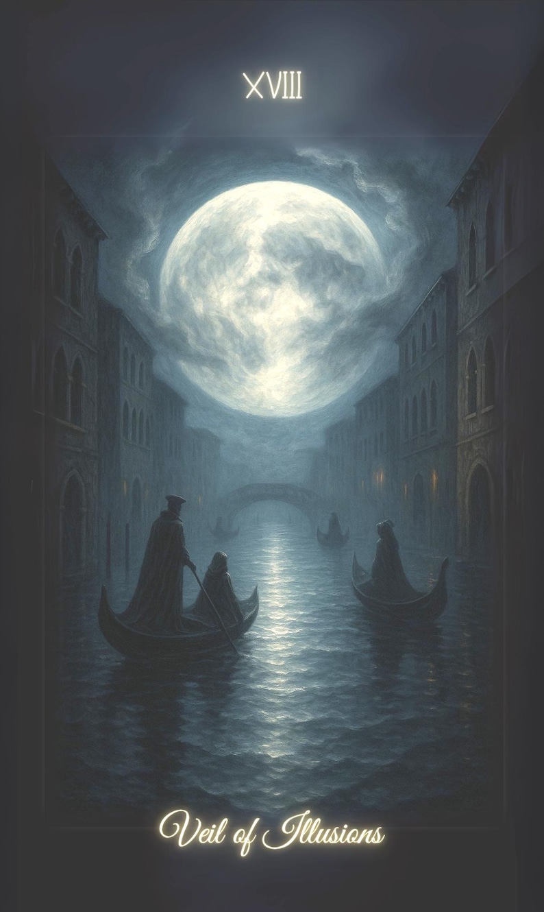 Moonlit Elegance Tarot Deck—romantic Illustrated Arcana of Mystery and ...