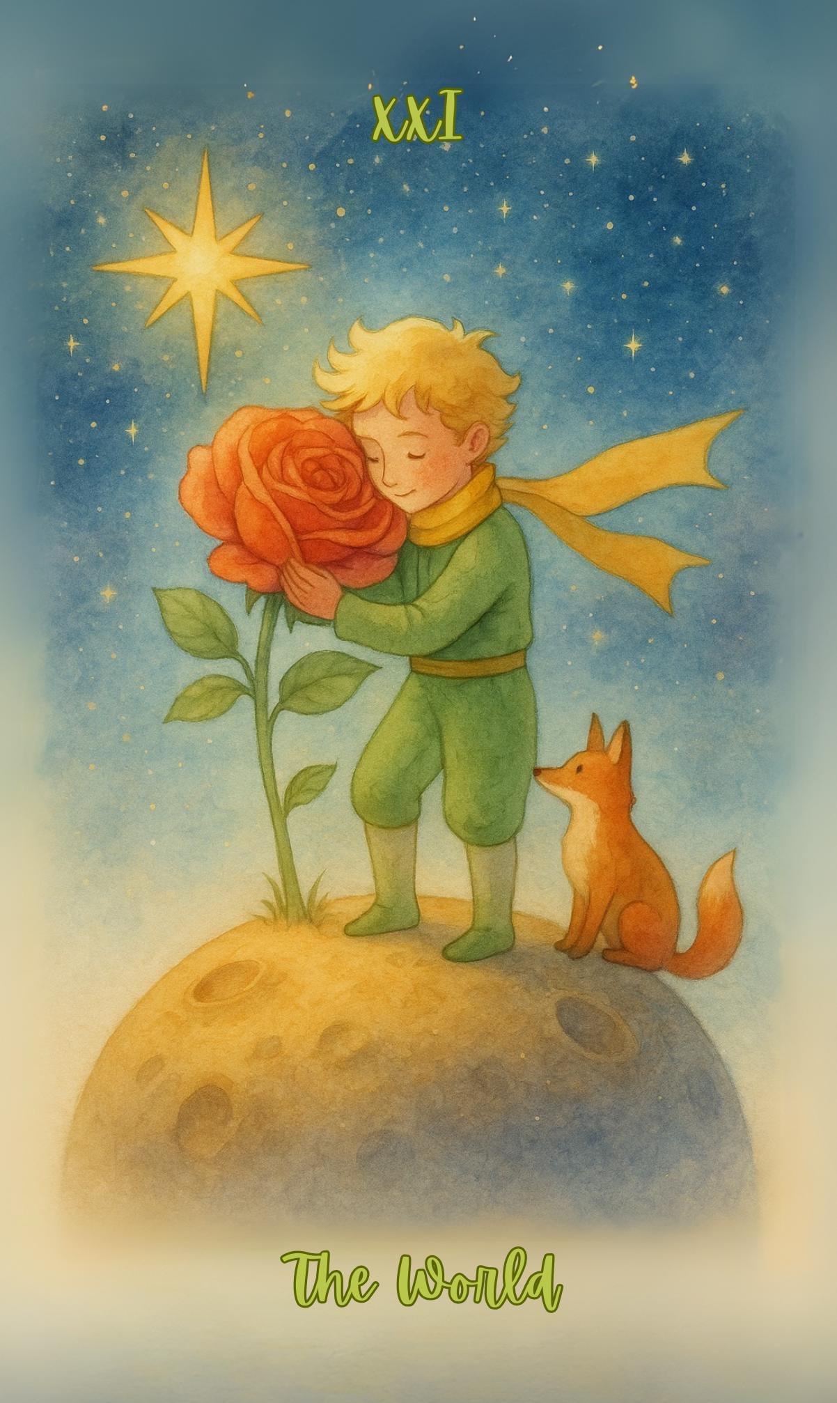 Little Prince-inspired Tarot Deck: Illustrated Cards With Guidebook - Etsy