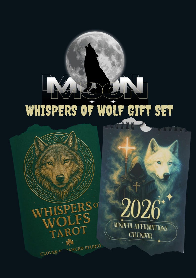 Wolf Tarot Deck & Calendar Gift Set | Nature Lover - Etsy Canada