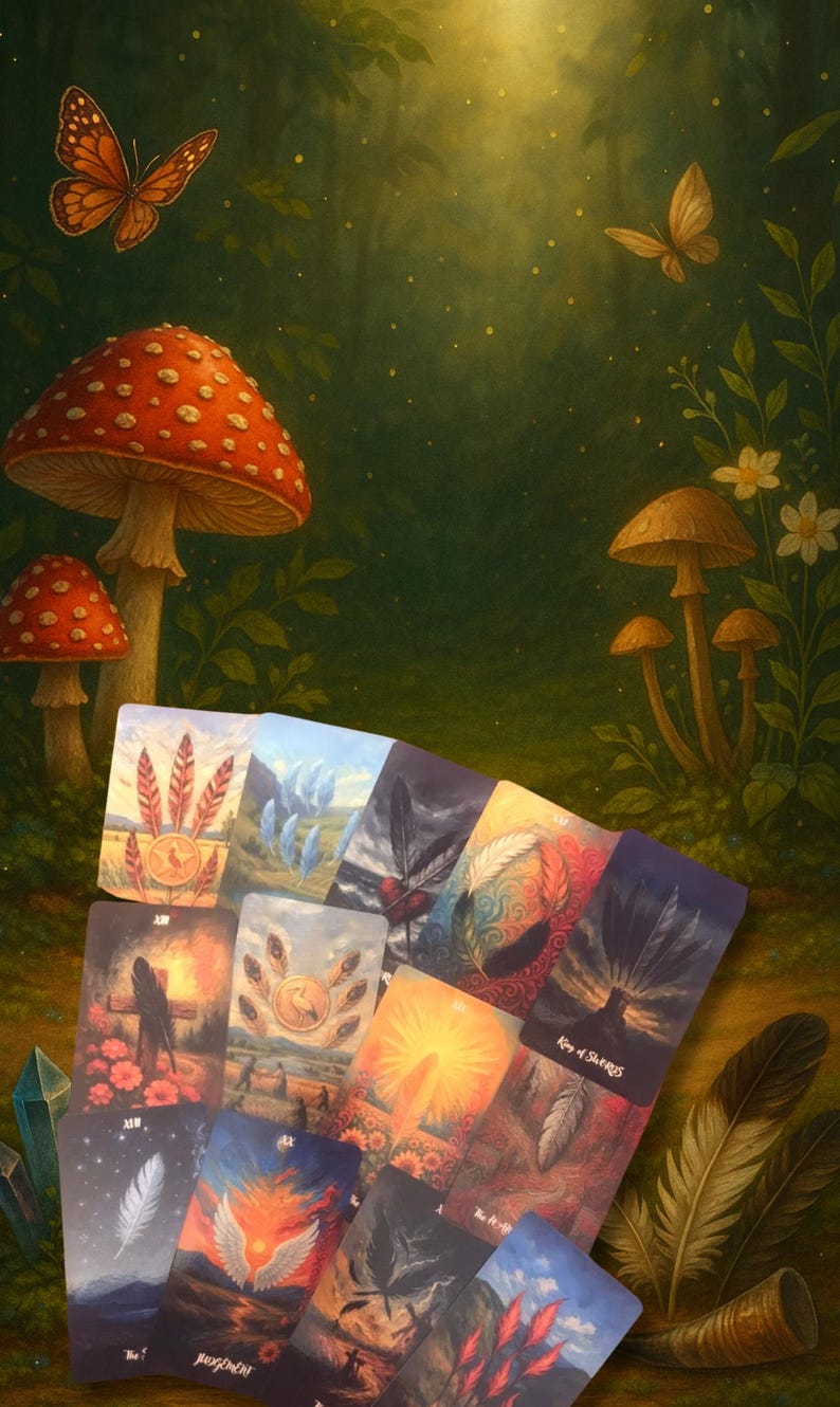 Wings of the Earth Tarot Deck, Gentle Nature-inspired Cards - Etsy