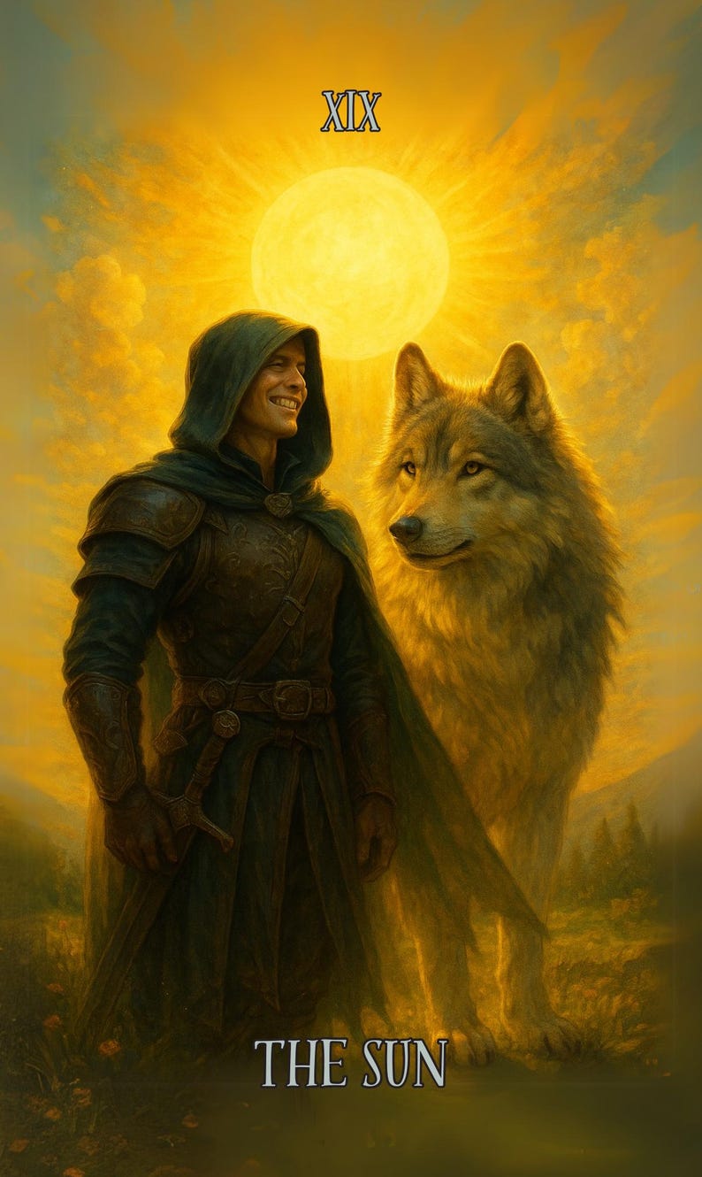 Whisper of Wolves Tarot Deck, Mystical Moonlight Fantasy Cards - Etsy