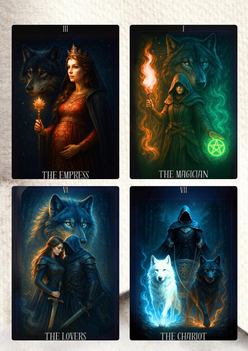 Wolf Tarot Deck & Calendar Gift Set | Nature Lover - Etsy Canada