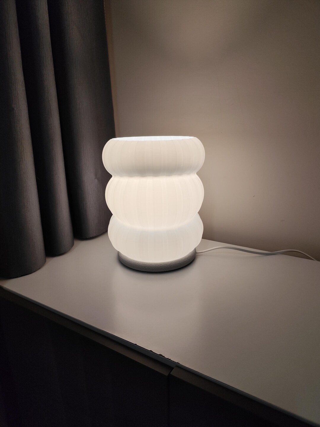 Trioglow 3D Printed LED Desk Lamp STL File – Modern Table Light ...