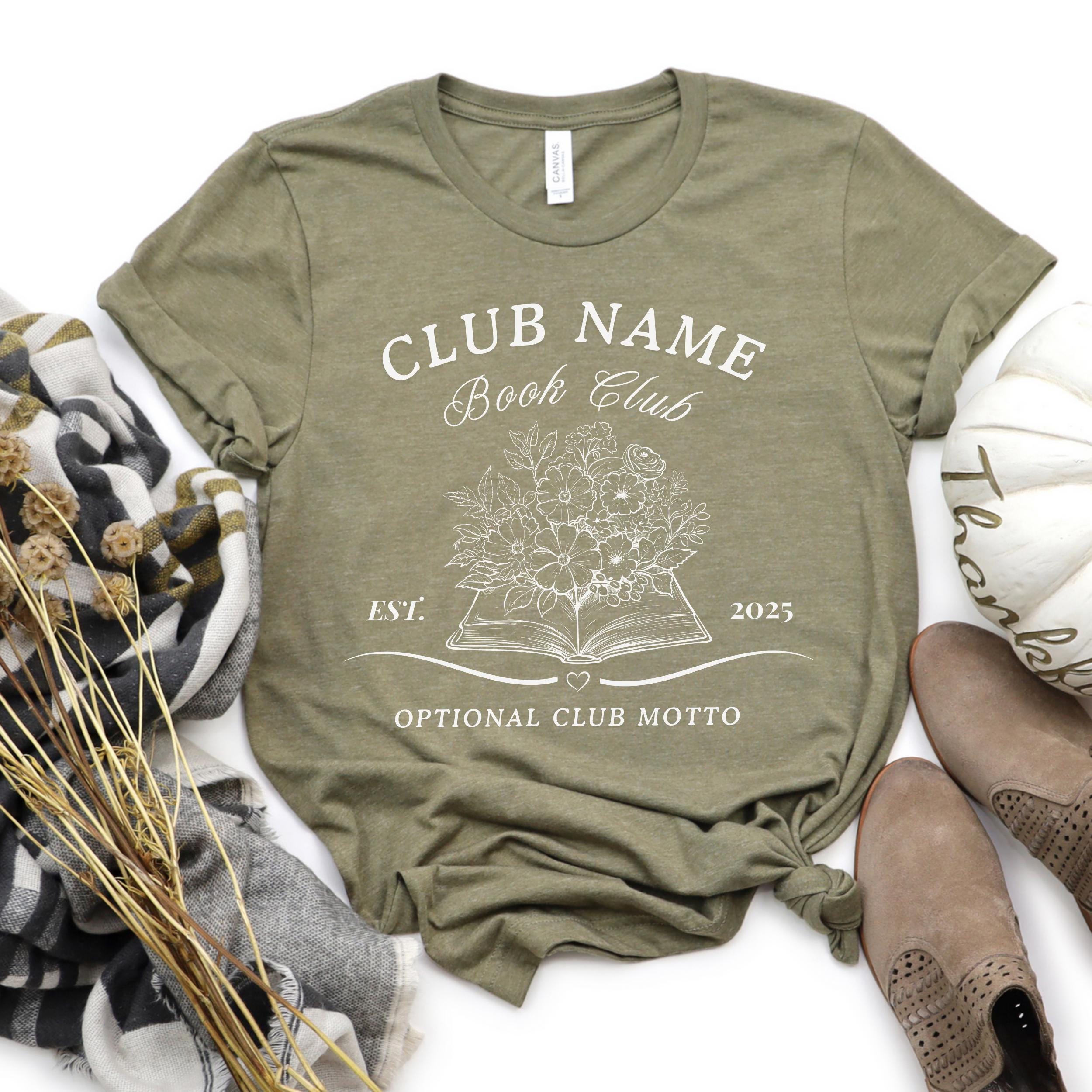 Personalized Book Club Shirts Custom Bookish Shirt Personal Gift for ...