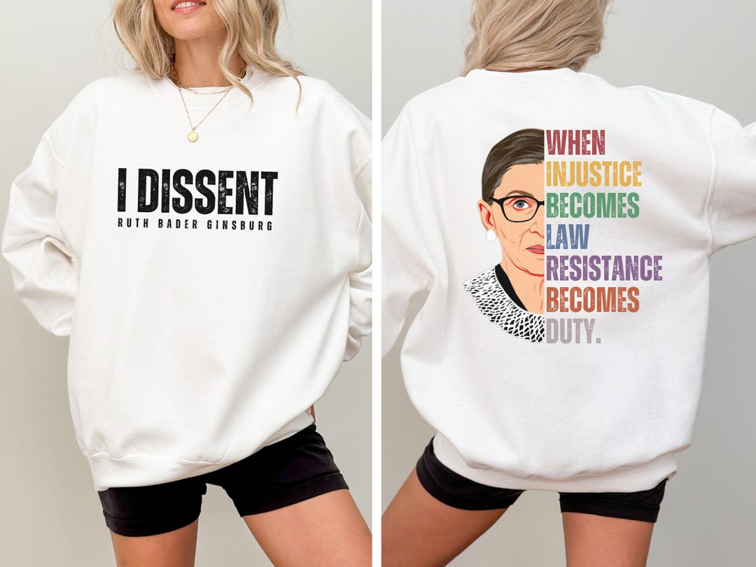 When Injustice Becomes Law Resistance Front and Back Sweatshirt or ...