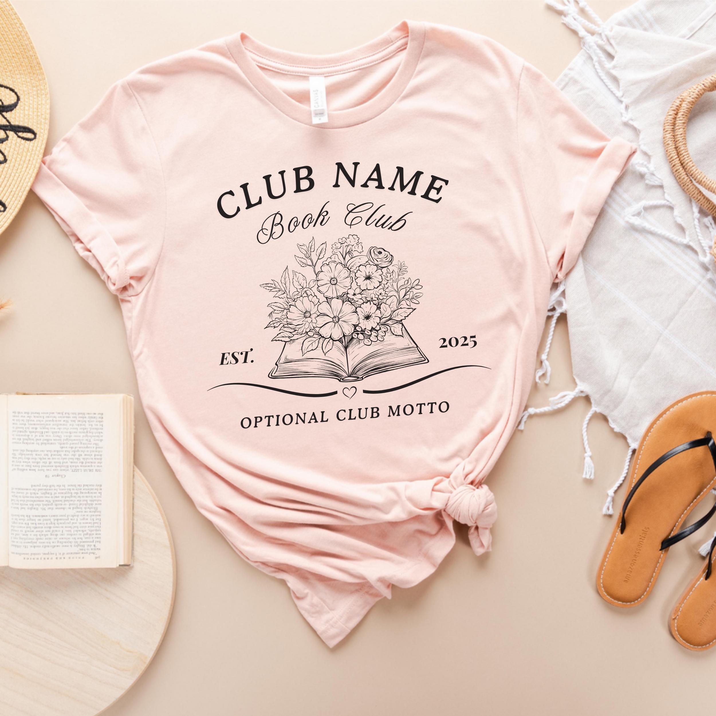 Personalized Book Club Shirts Custom Bookish Shirt Personal Gift for ...