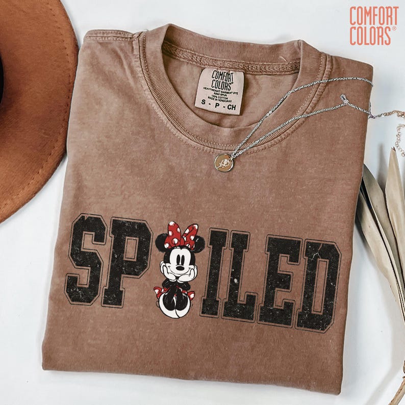 Comfort Colors® Broke and Spoiled Shirt, Disney Couple Tee, Mickey and ...
