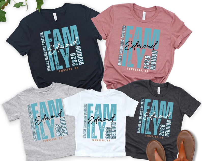 Custom Family 2026 Reunion Shirts Family Reunion T-shirt Family Reunion ...