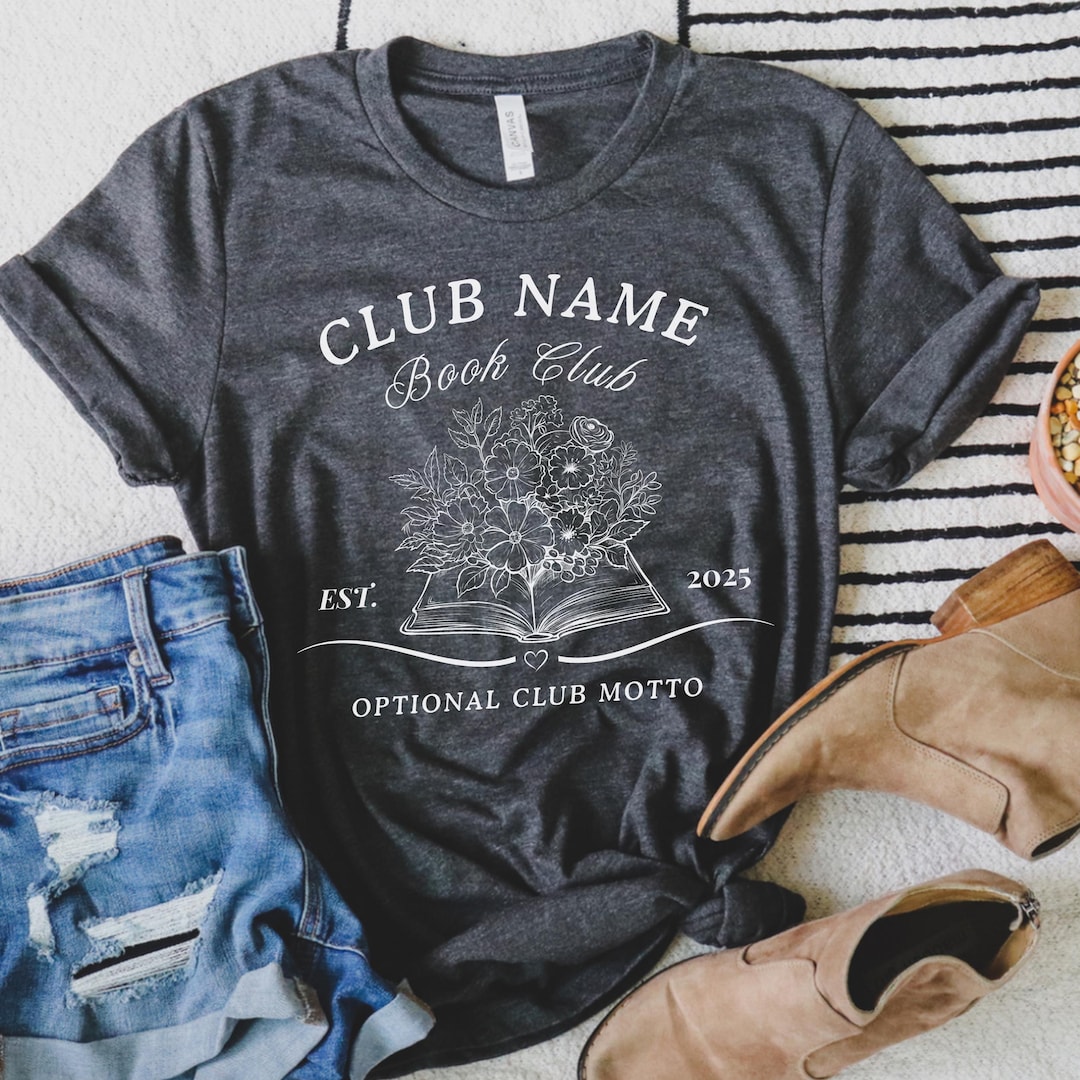 Personalized Book Club Shirts Custom Bookish Shirt Personal Gift for ...