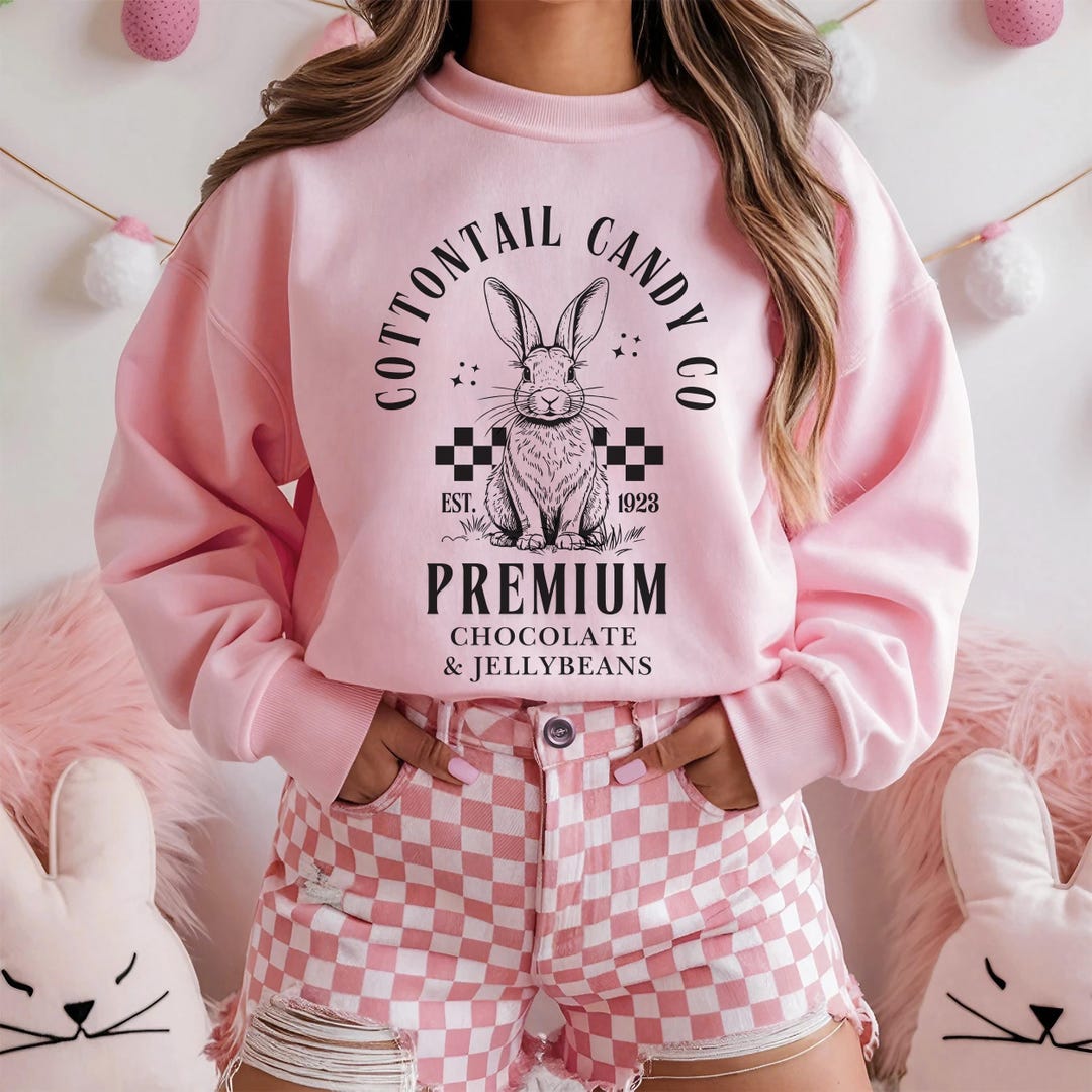 Cottontail Candy Company Easter Sweatshirt, Easter Shirt for Woman ...