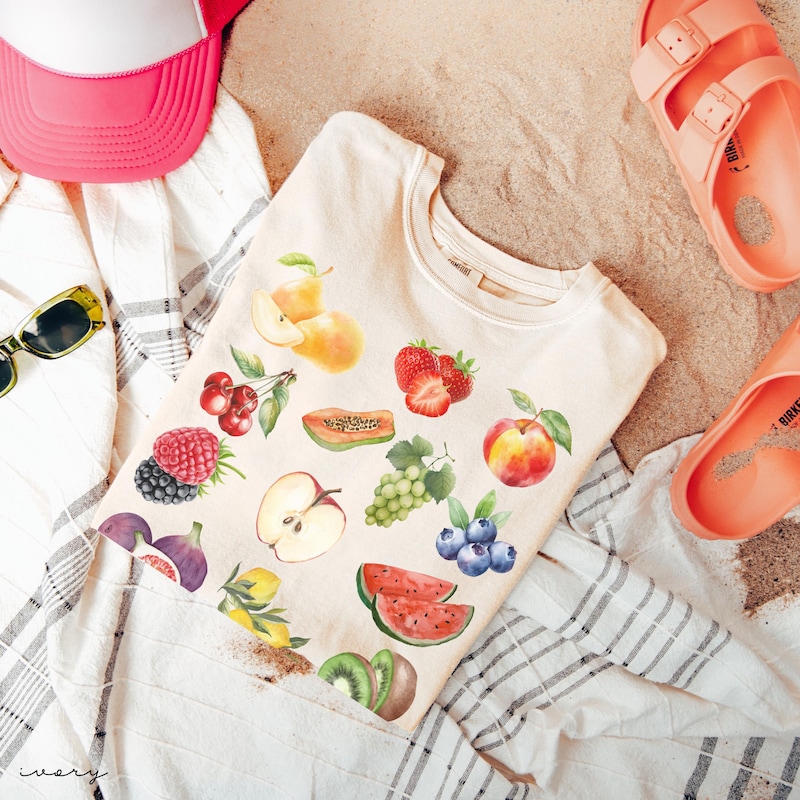 Embroidered Fruit Dress - Etsy