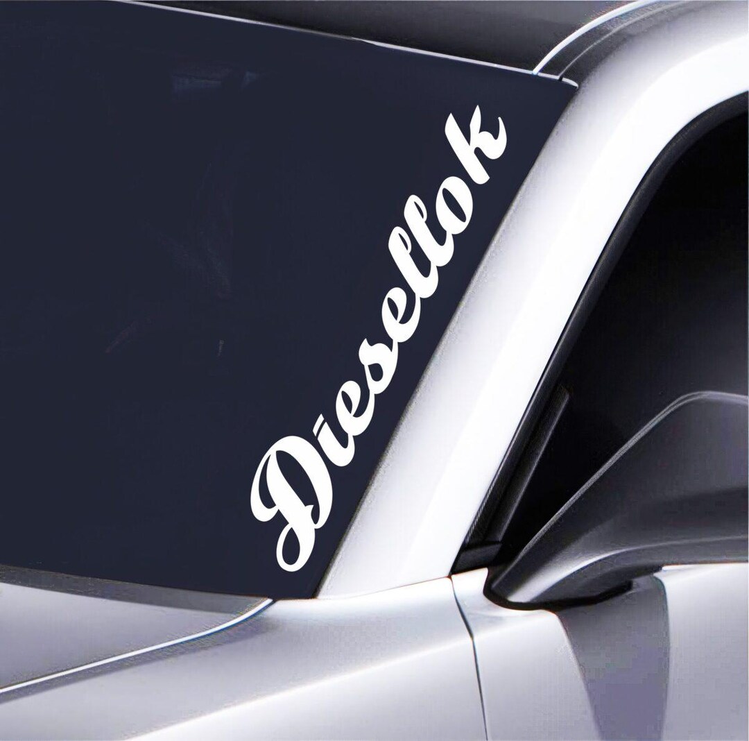 Diesel Locomotive Car Sticker - Funny Lettering for Diesel Vehicles 55 ...