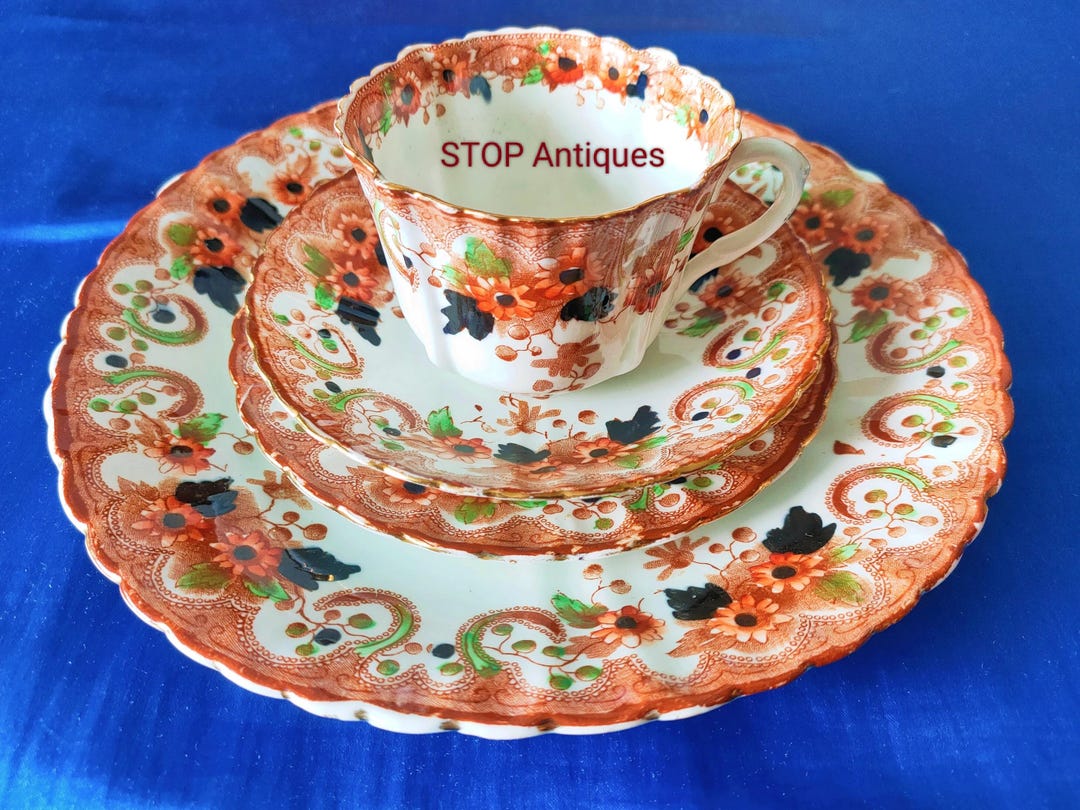 Daisy England , Orange Cup, Antique Orange Tea Set,daisy Tea Services ...