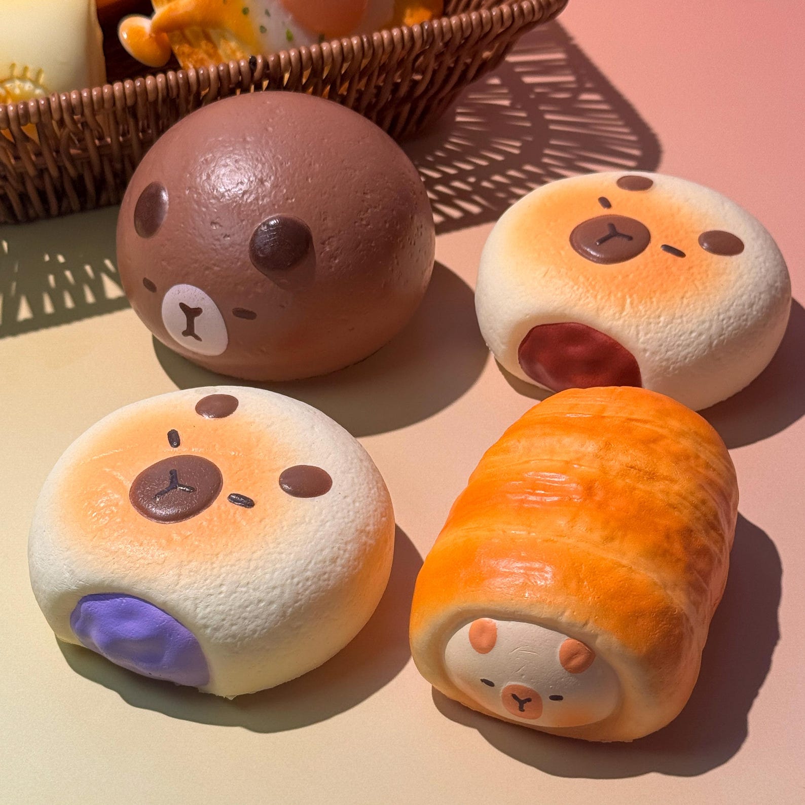 Cute Capybara Bread Squeeze Toy | Scented Stress Relief Desk Decor ...