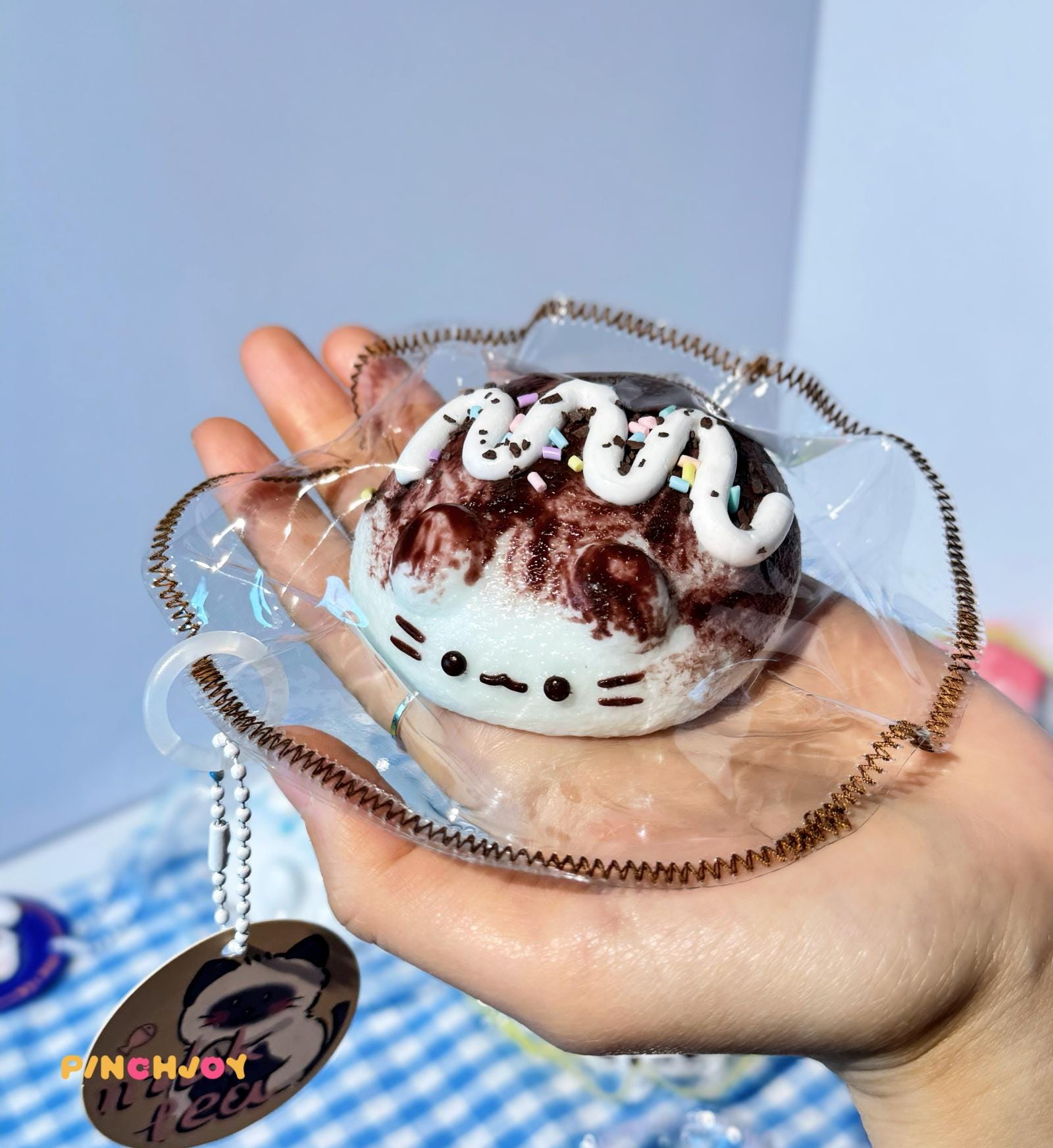 Cute Cat Bread Squeeze Toy - Soft Food-grade Silicone Stress Relief ...