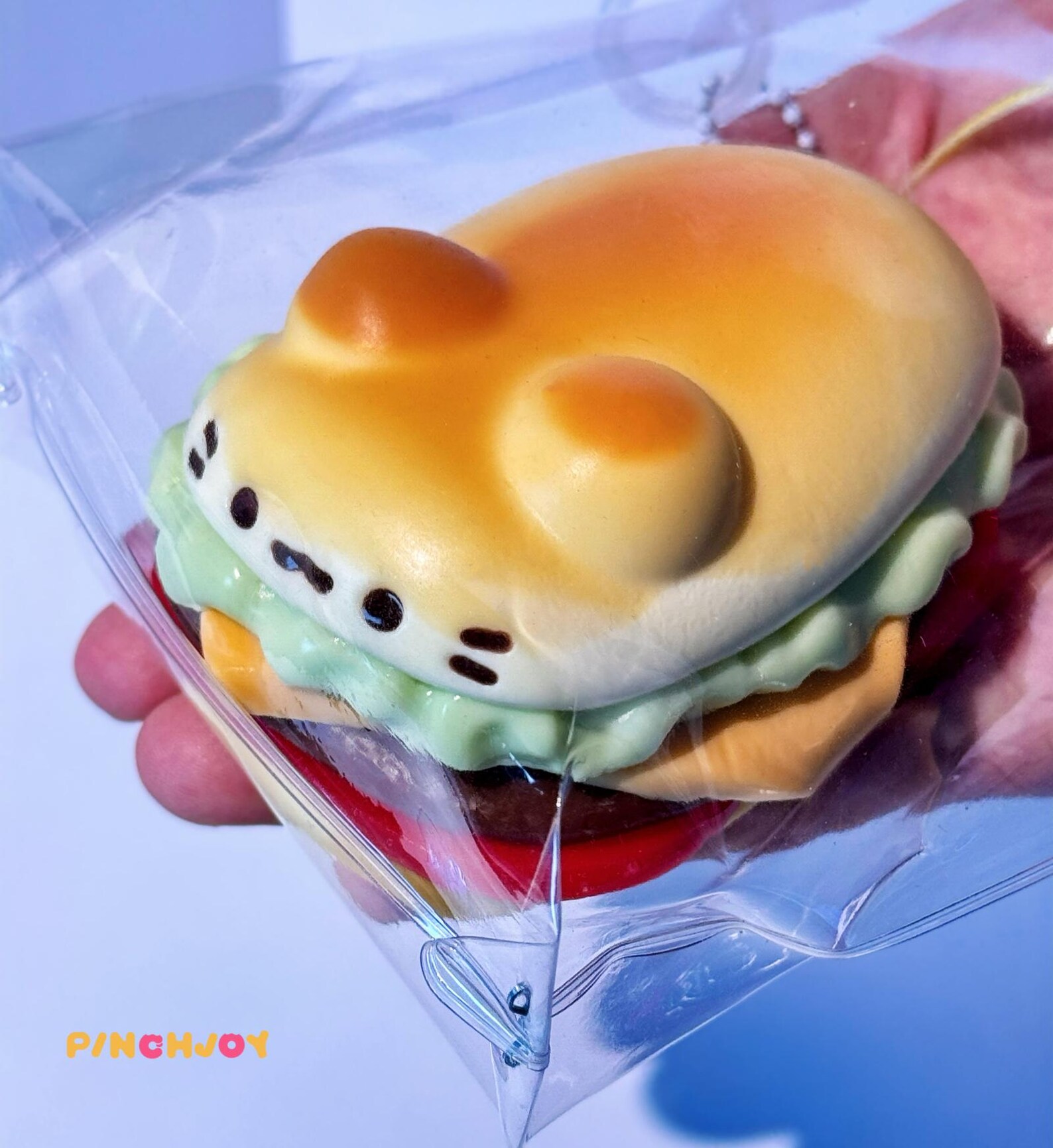 Teriyaki Cat Burger Squeeze Toy - Adorable Kawaii Stress Relief Gift ...