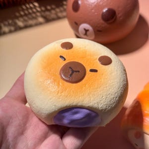 Cute Capybara Bread Squeeze Toy | Scented Stress Relief Desk Decor ...