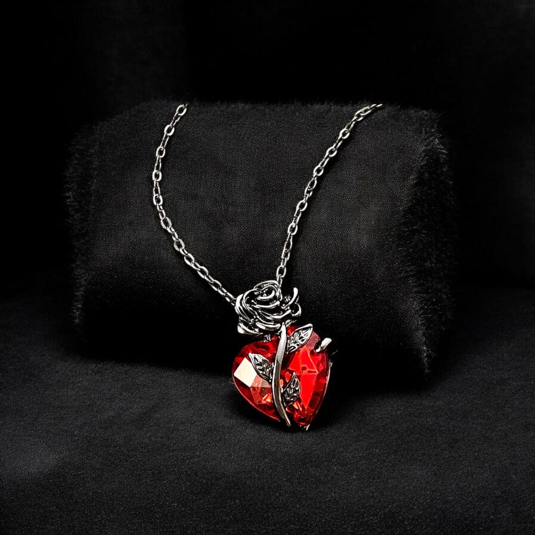 Exquisite Red Ruby Goddess Necklace Enchanting Gothic Victorian Jewelry ...