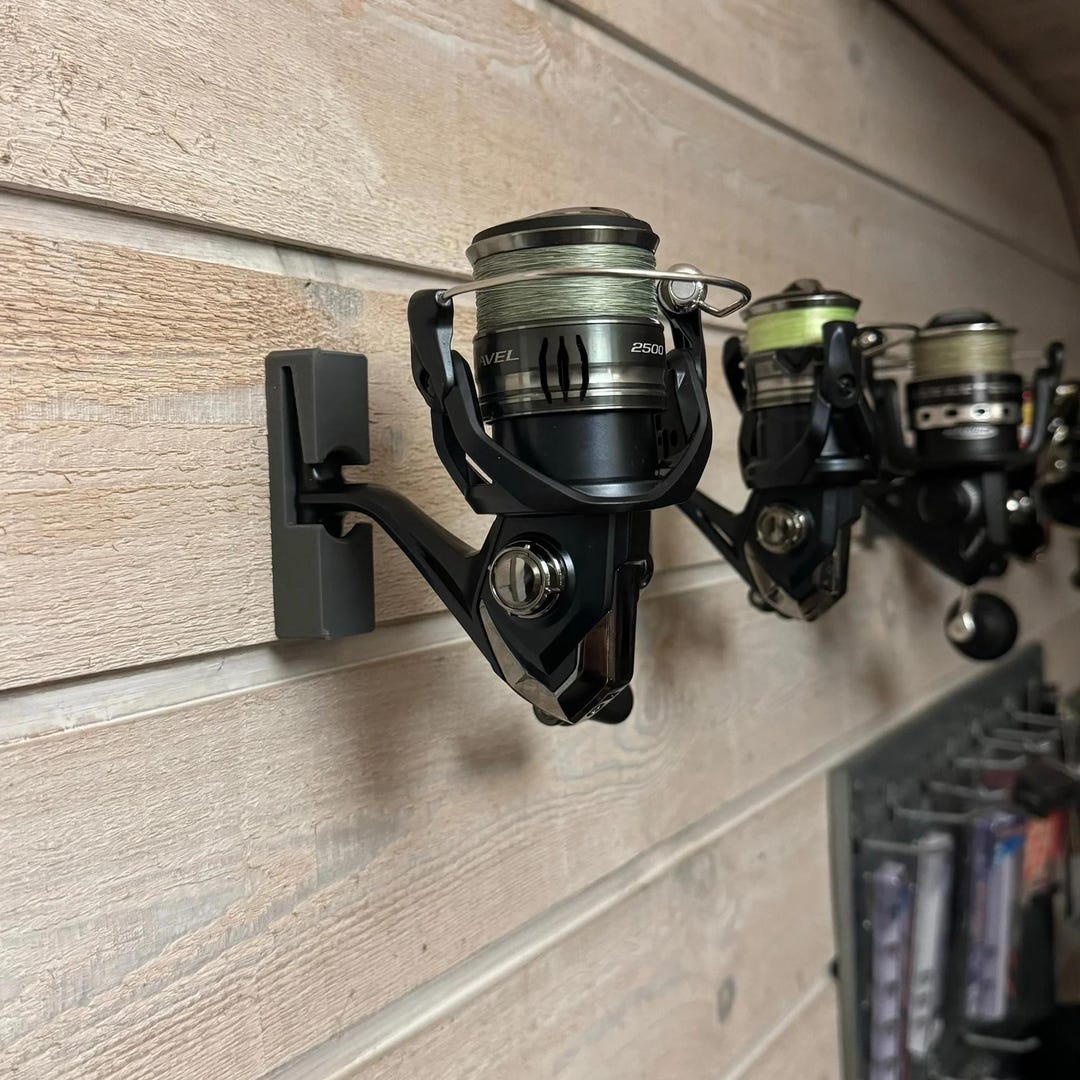Spin Fishing Reel Wall Mount - Etsy