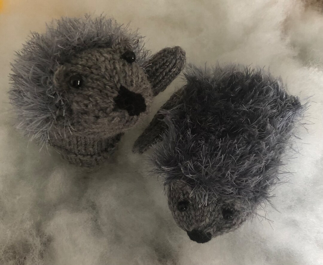 Hand Knit Hedgehog Mittens Ready to Ship / Hedgehog Gloves With Eyelash ...