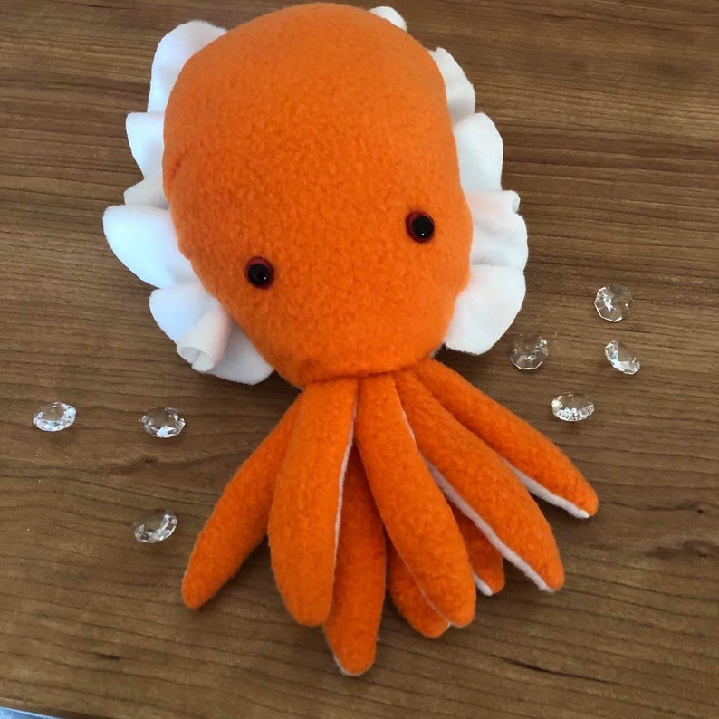 Cuttlefish Plush Cuttle Fish to Cuddle Hand Crafted Sea | Etsy