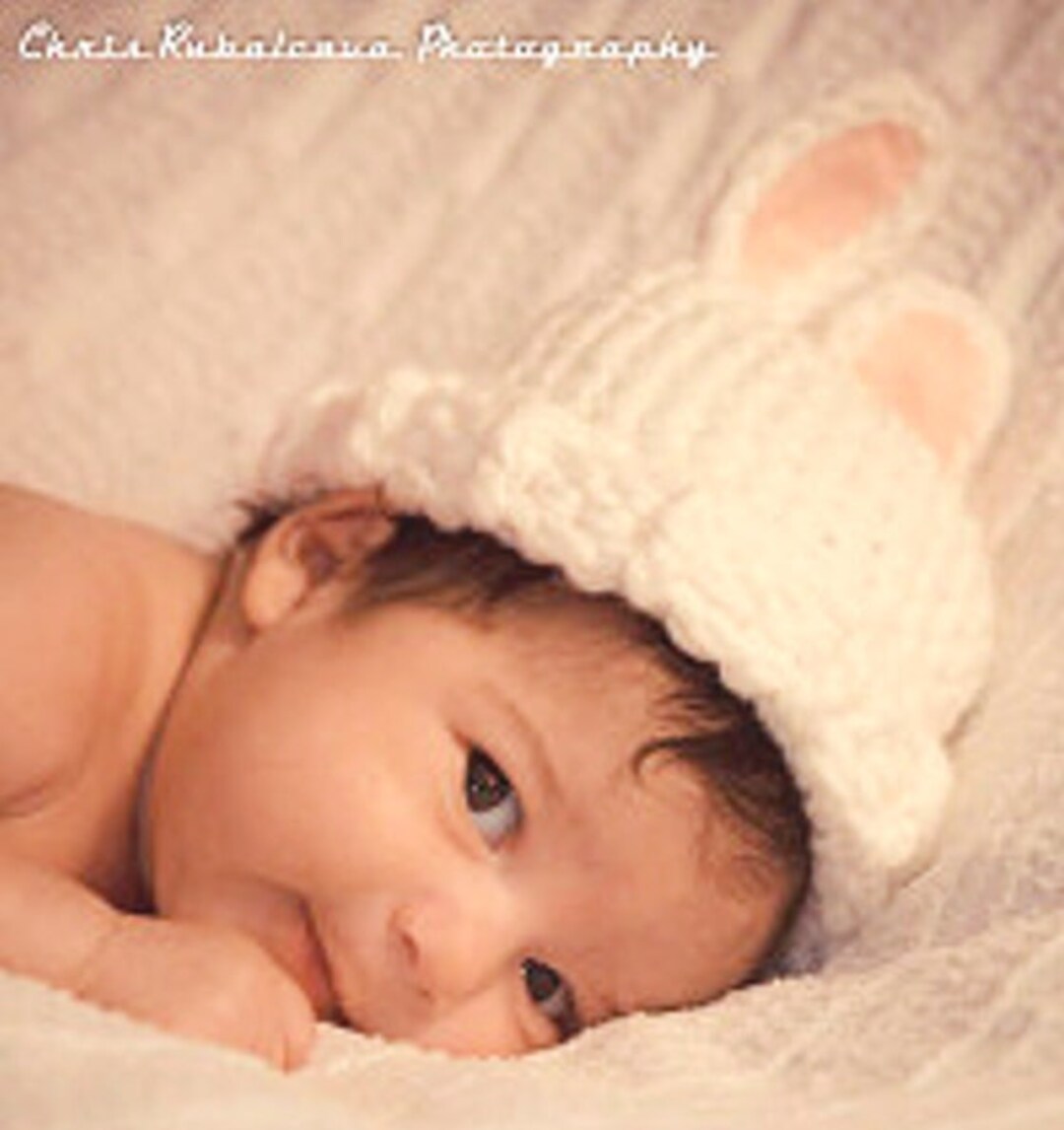 The Year of the Rabbit Hat, Bunny Hat in Soft Yarn, Newborn to Adult ...