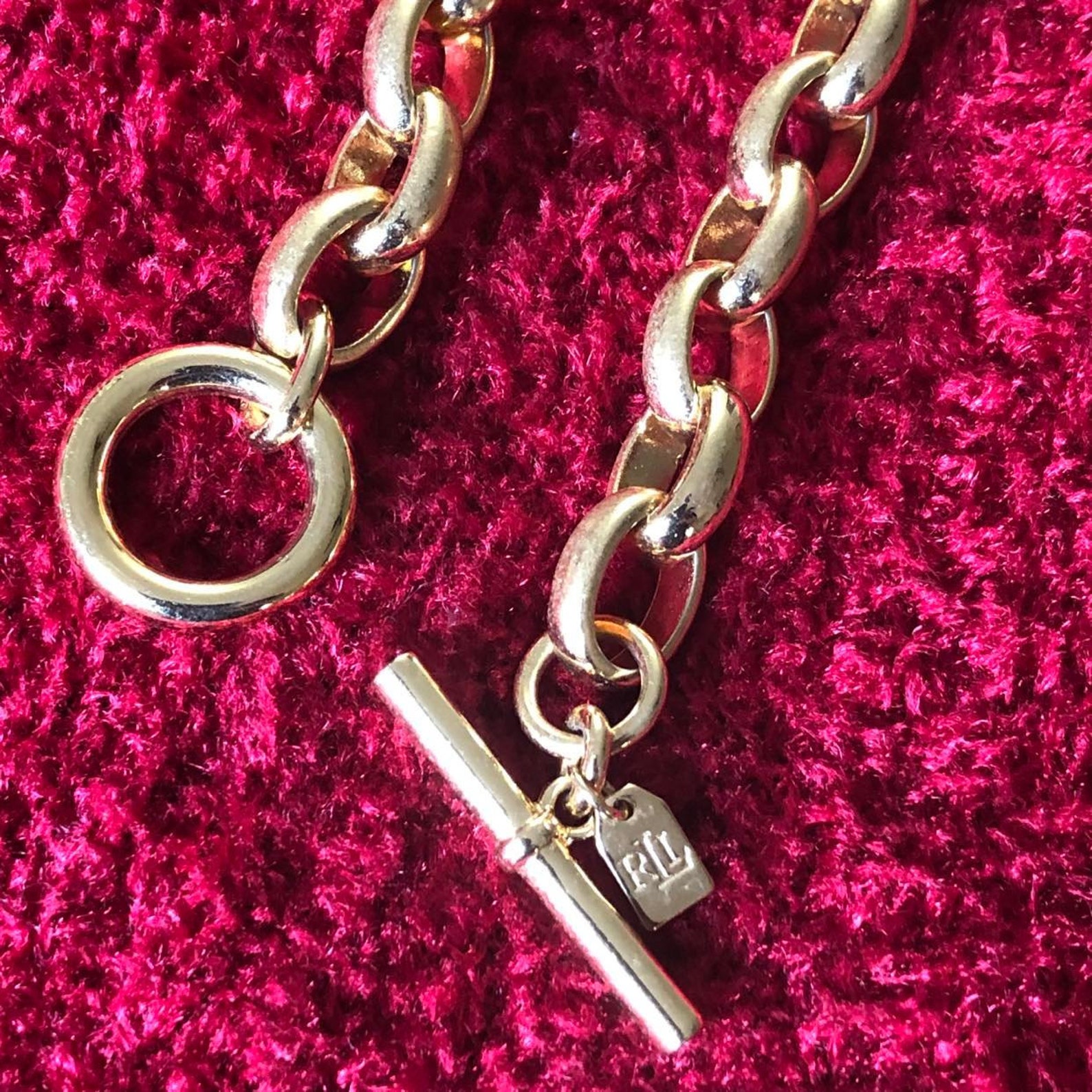 Iconic Ralph Lauren Gold Chain Necklace KY Derby Chunky - Etsy