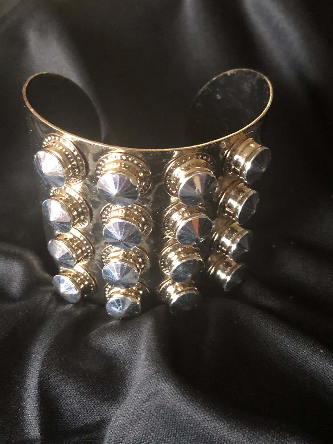Designer Vince Camuto Studded Cuff Bracelet, Unisex Wide Spikes Cuff ...