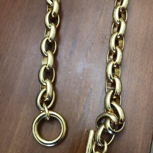Iconic Ralph Lauren Gold Chain Necklace, KY Derby , Chunky Equestrian ...