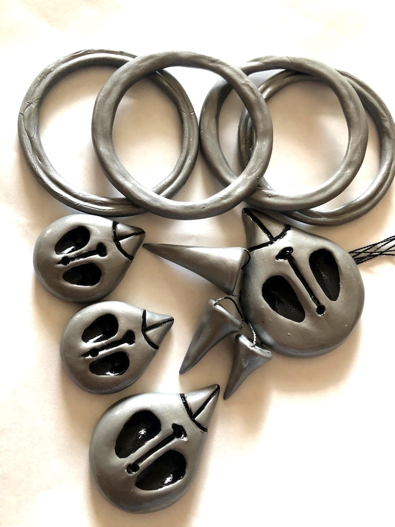 SOLD, Hand Sculpted Bird Skulls, Spikes, and O-ring for Cosplay ...