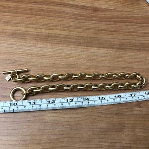 Iconic Ralph Lauren Gold Chain Necklace, KY Derby , Chunky Equestrian ...