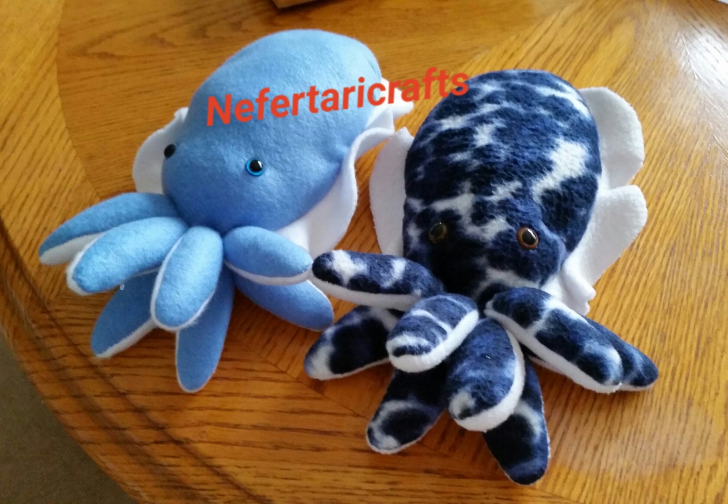 Cuttlefish Plush, Cuttle Fish to Cuddle, Hand Crafted Sea Animals ...
