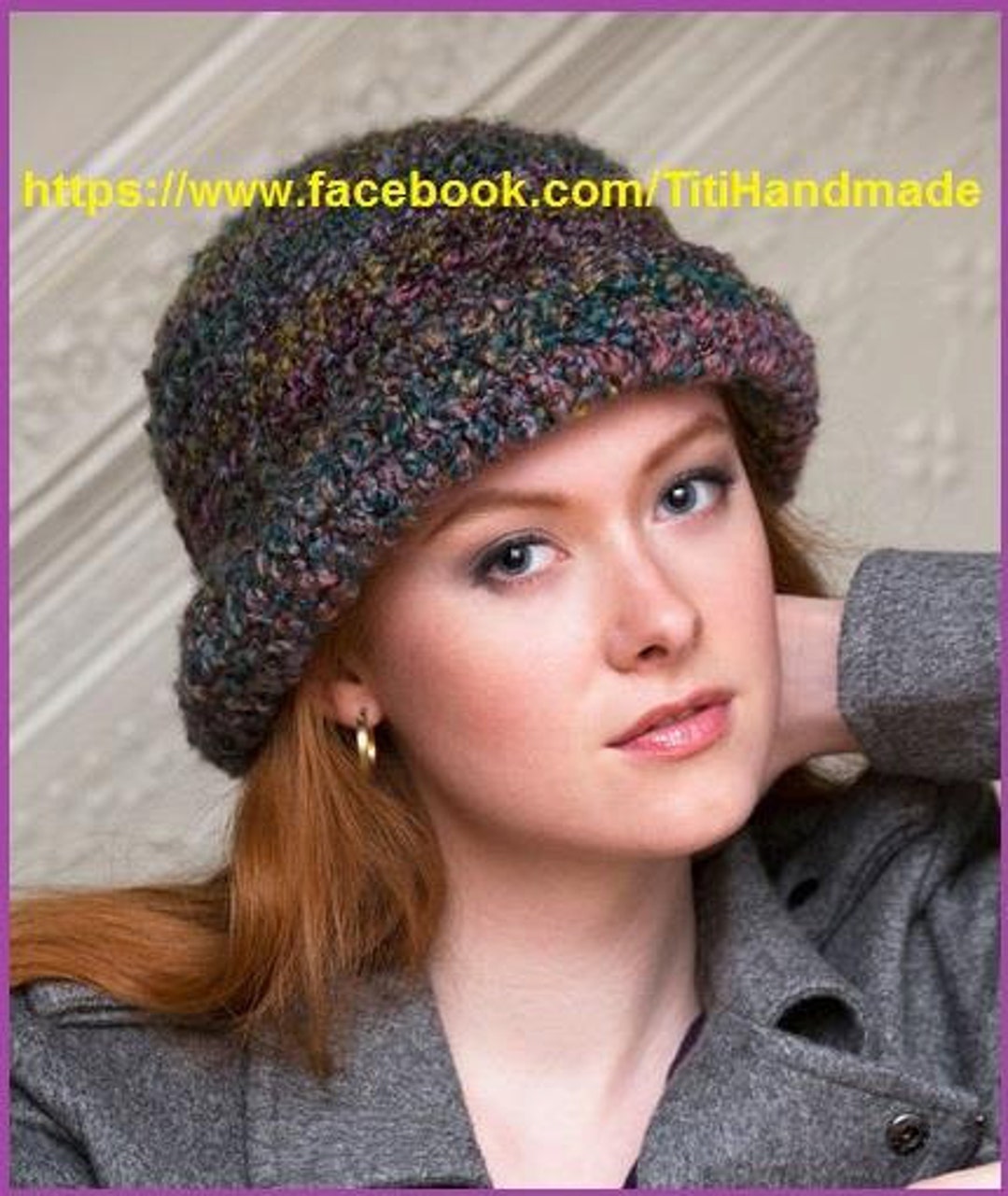 Trendy Fedora Hat in Your Colors, Hand Crochet Cloche, Customized ...