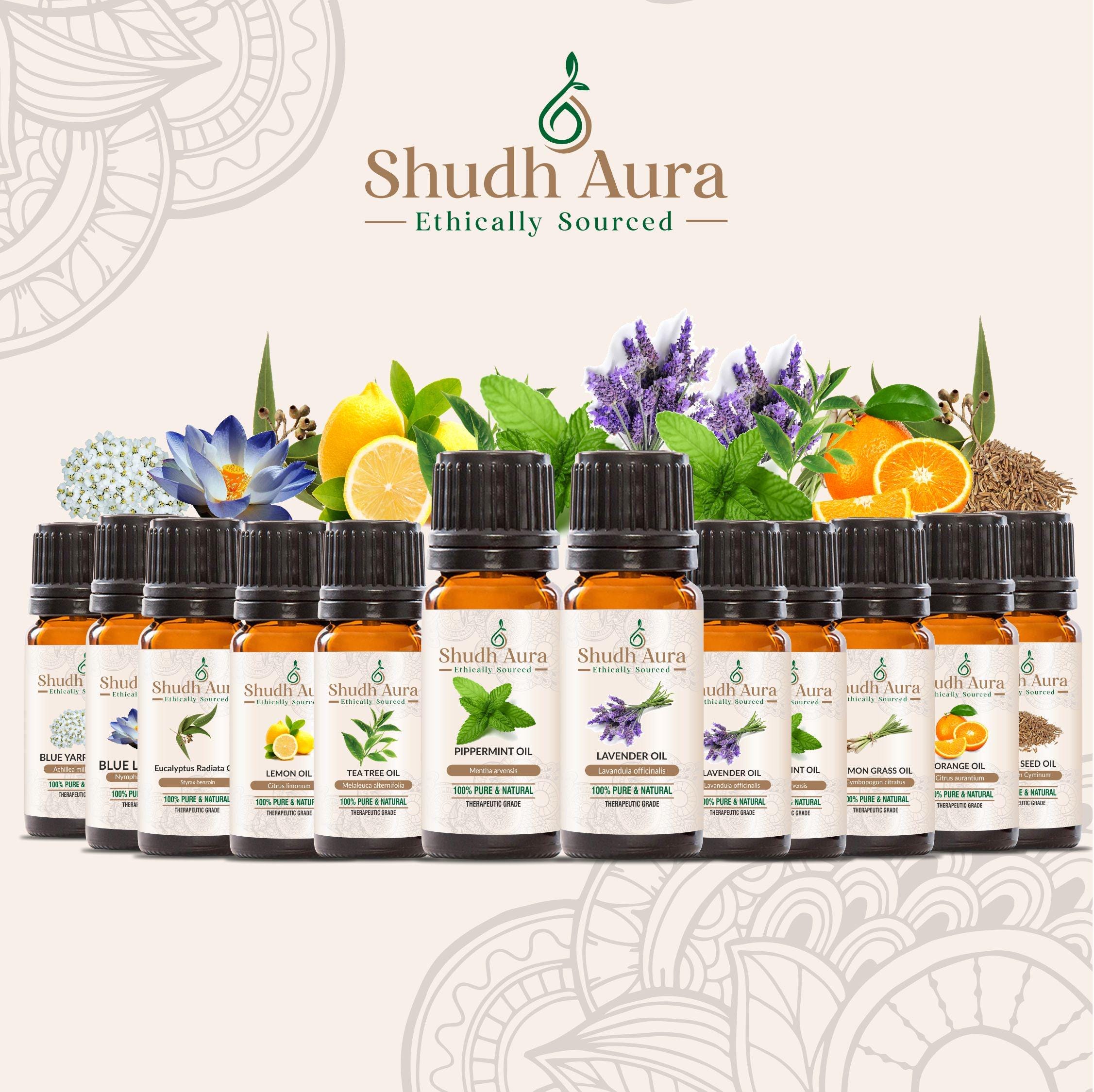 Premium Essential Oils of Your Choice - 100% Pure, Natural, Therapeutic ...