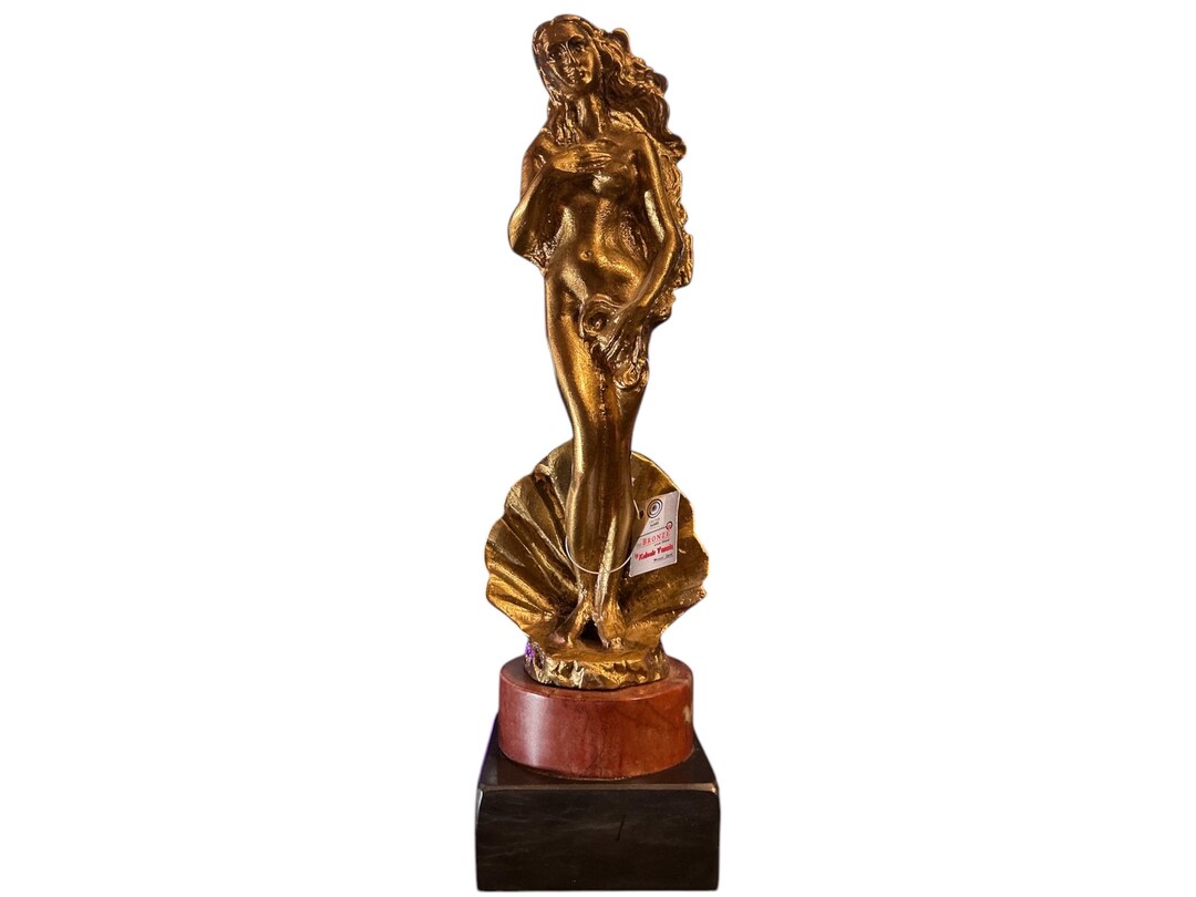 Handmade Bronze Aphrodite Sculpture: Birth of Venus on Marble Base - Etsy