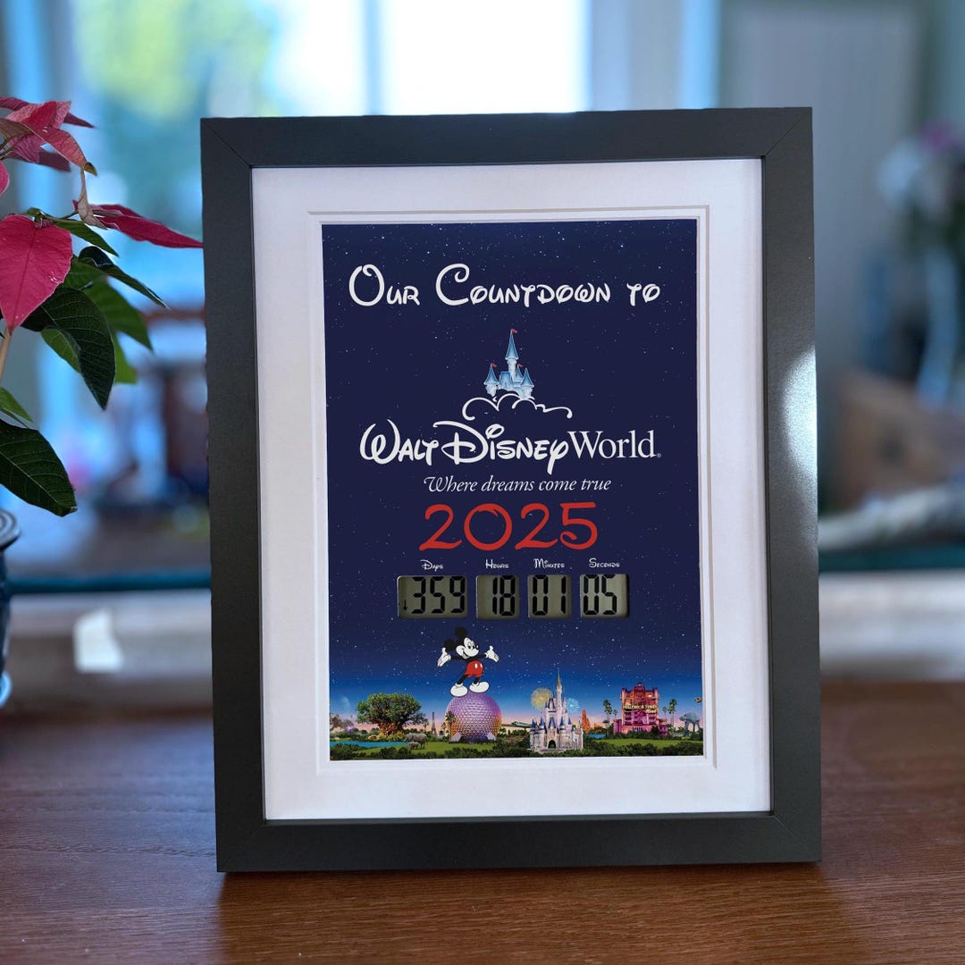 Disney Holiday Countdown Clock - Etsy