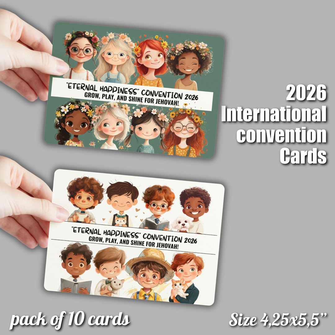 Pack of 10 Convention 2026 Kids Cards, Eternal Happiness 10 Pack ...