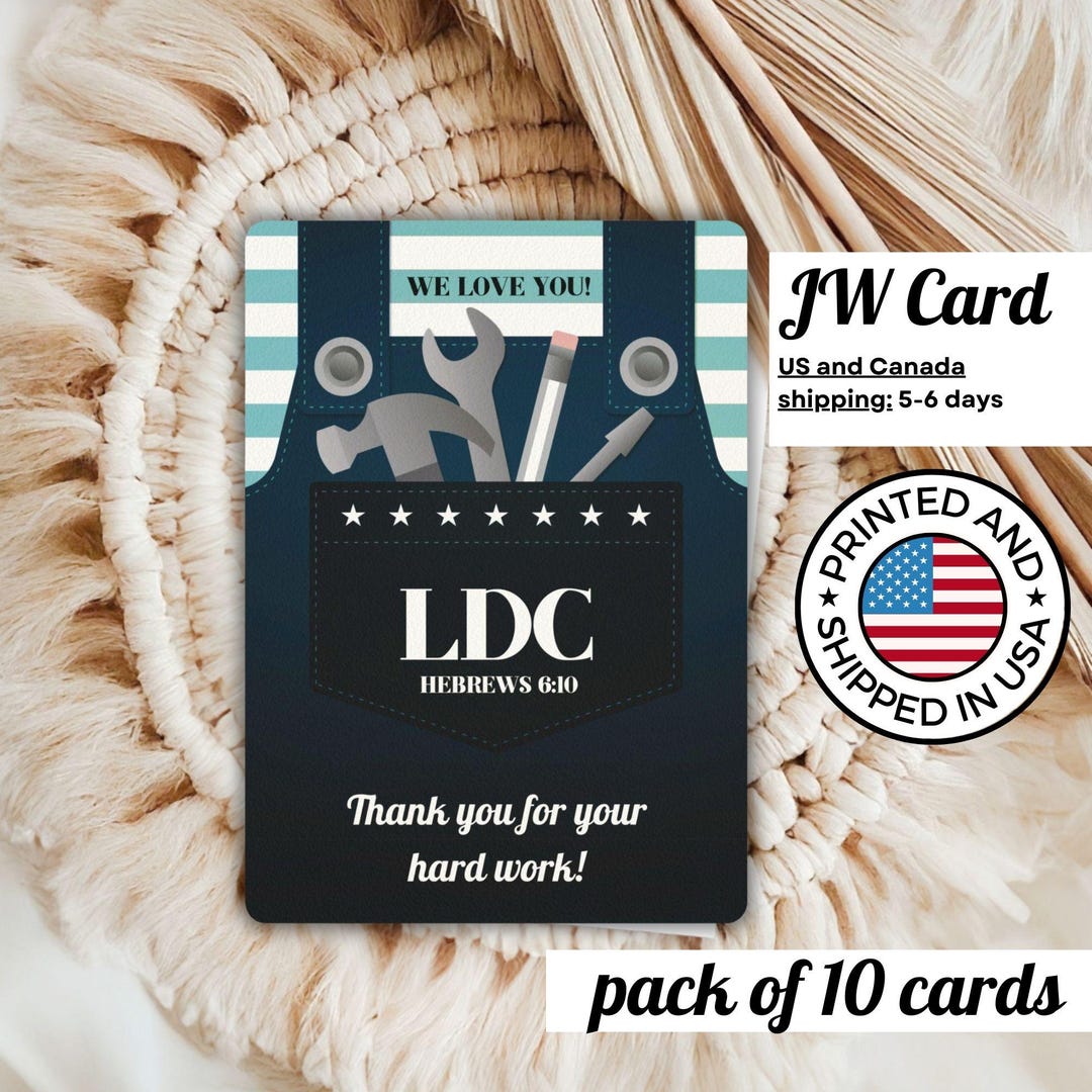 Postcards JW Card LDC Pack of 10 Cards Kingdom Hall Construction Team ...