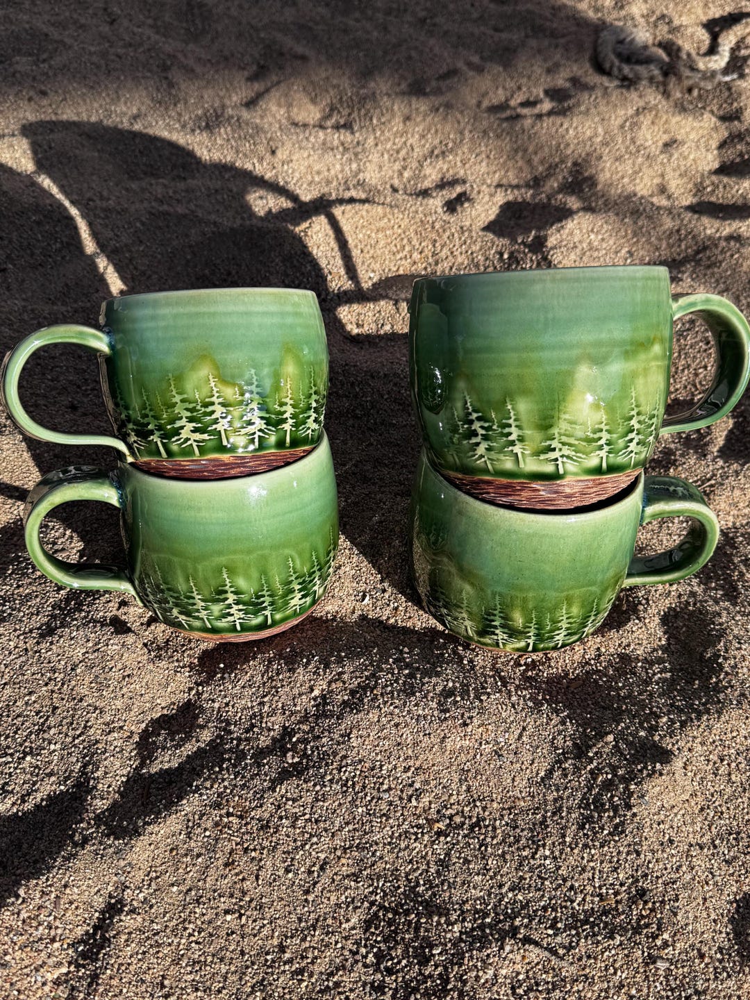 Tree Mug, Handmade Ceramic Mug, Green Tree Mugs, Large Tree Mugs, Gifts ...