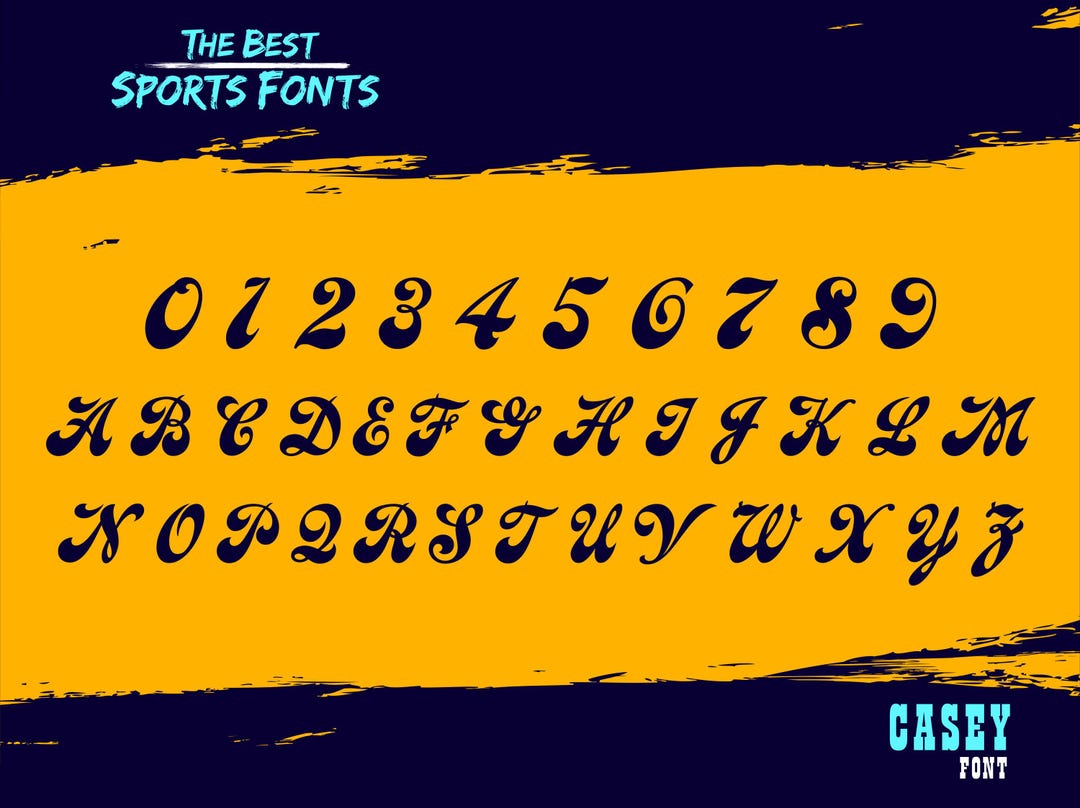 Casey Font | the Best Sports Fonts - Etsy