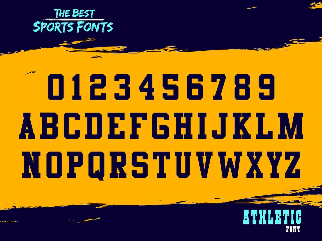 Athletic Font | the Best Sports Fonts - Etsy
