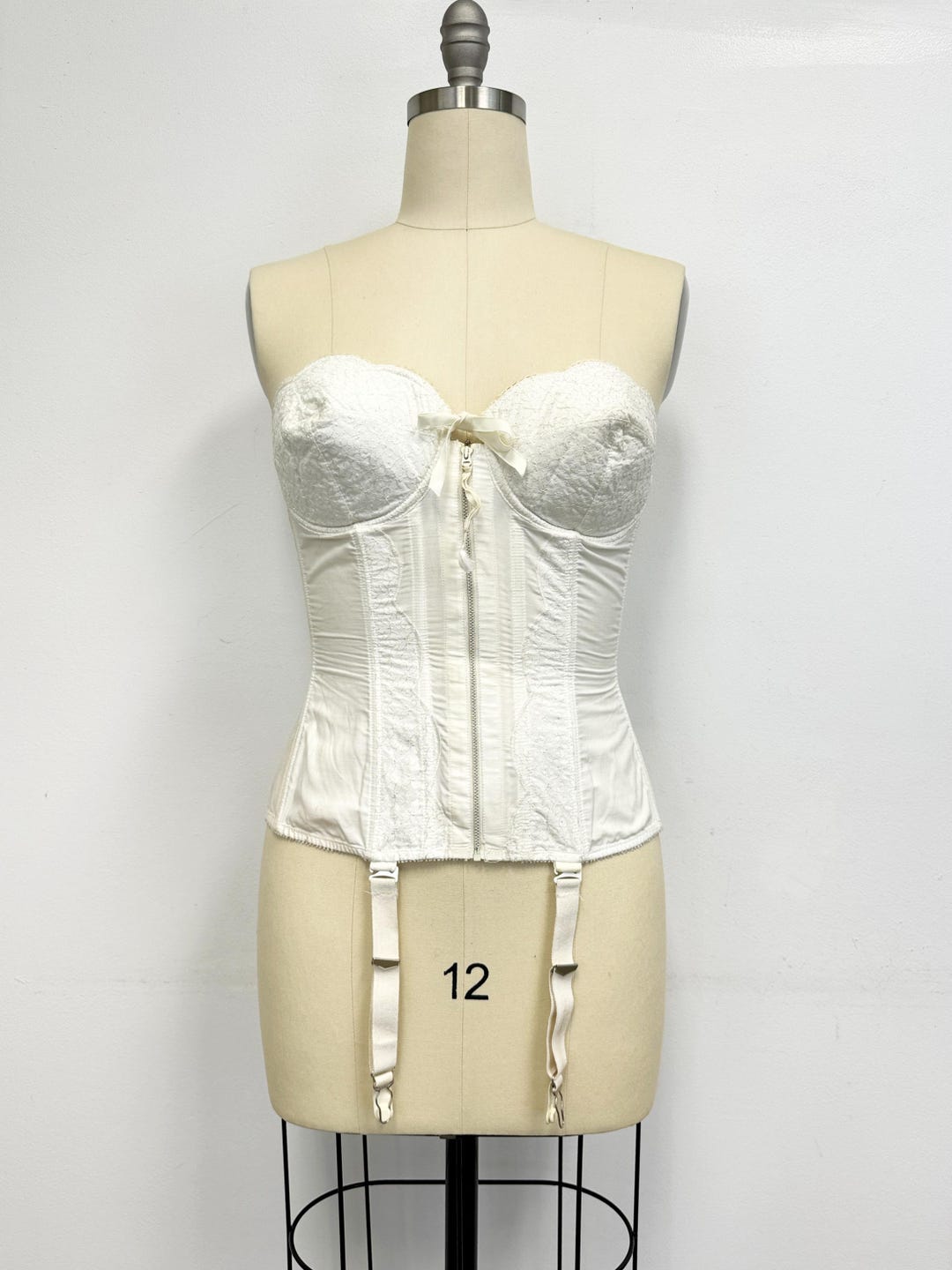 Vintage 60s Merry Widow Corset or Corselet | Warner Lingerie With Zip ...