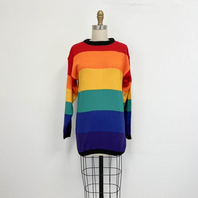 Rainbow Sweater - Etsy