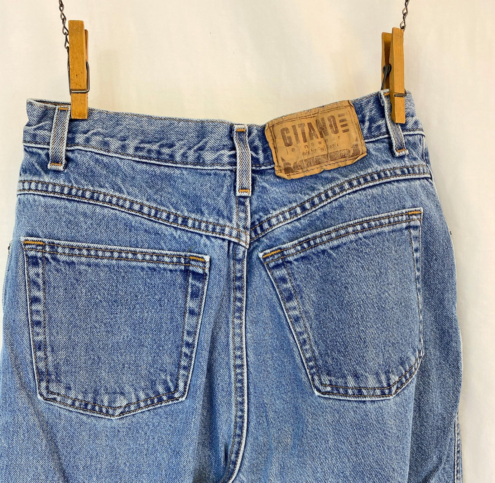 Vintage 80's High Waisted Gitano Jeans | Women's Blue Jeans | Tapered ...