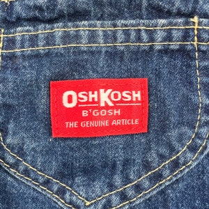 Vintage 80s Osh Kosh B"gosh Denim and Novelty Print Overall Skirt ...