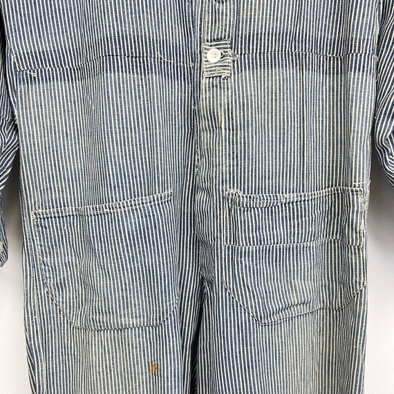 Antique Hickory Stripe Selvedge Denim Coveralls | 191… - Gem