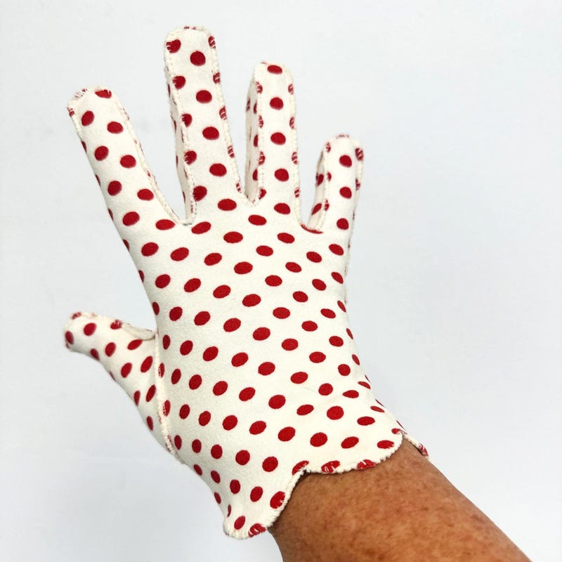 Polka Dot Gloves - Etsy