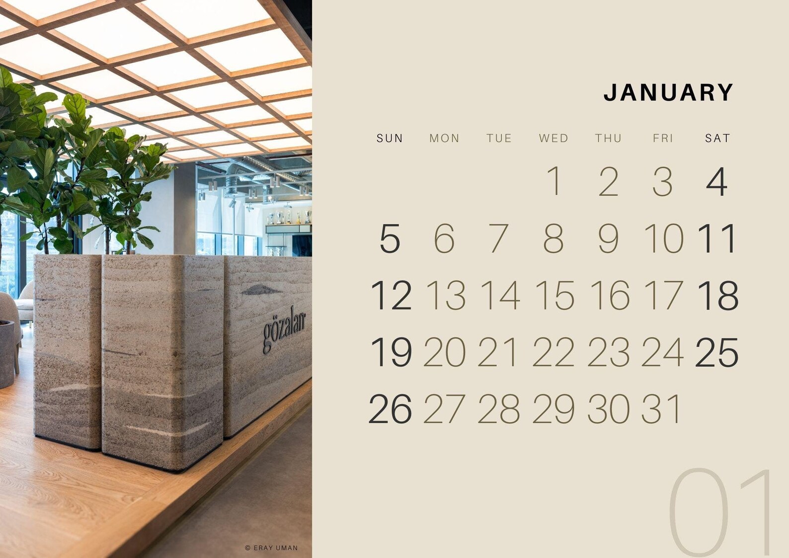 Digital Calendar 2025, Architecture Calendar, Eco-friendly Design ...