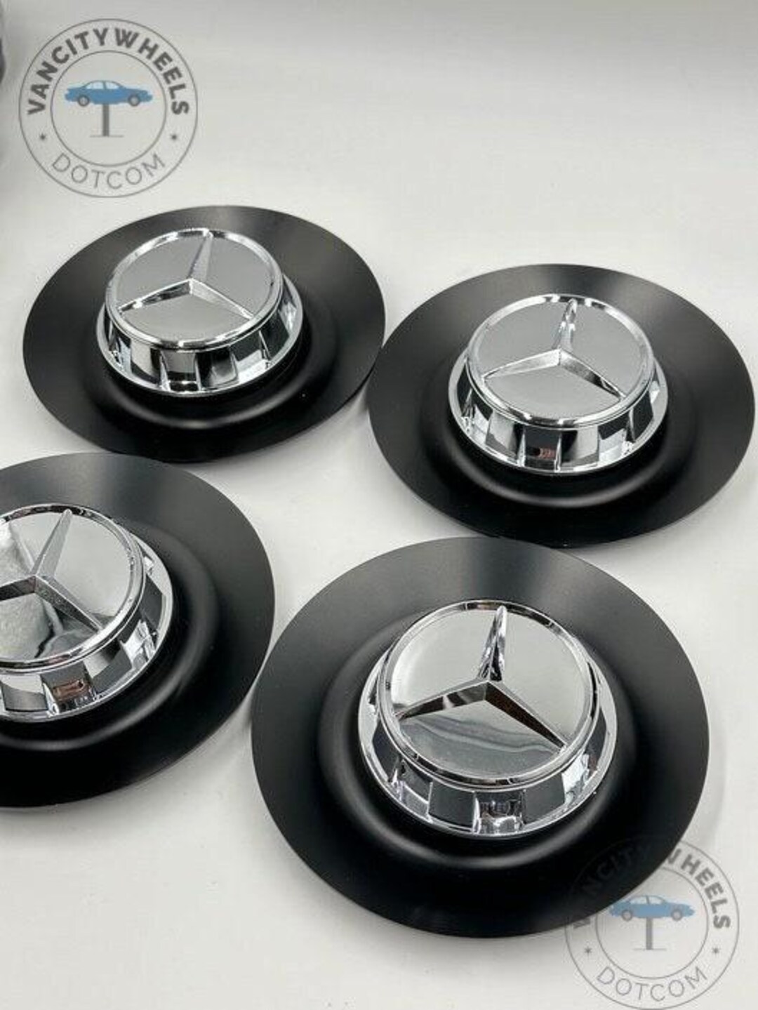 Mercedes Benz Wheel Hubcaps, 163mm Black, 60mm Fitment - Etsy